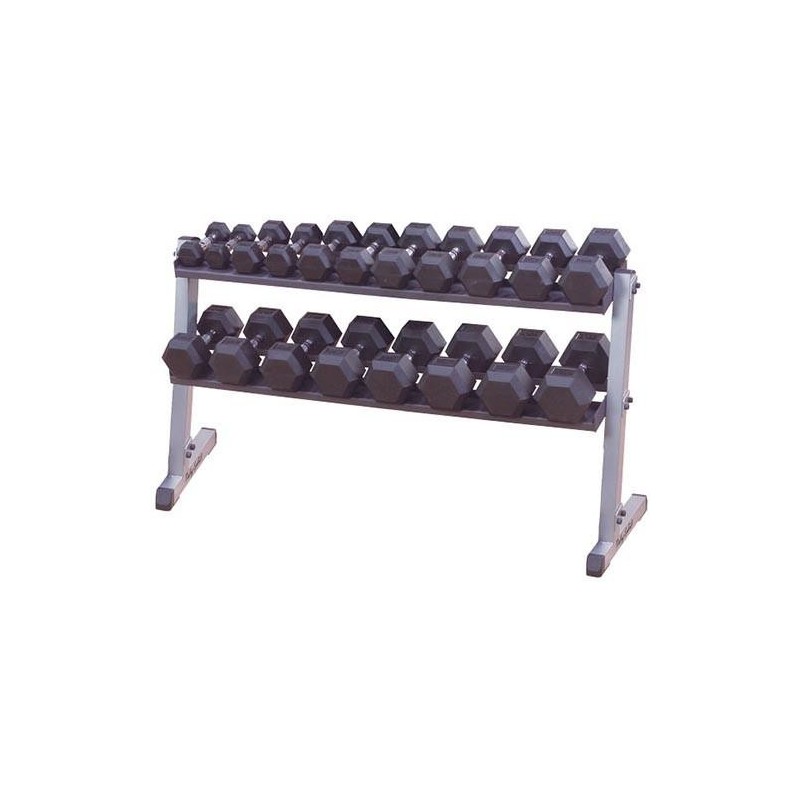 Rack de rangement pour haltères 2 niveaux Bodysolid